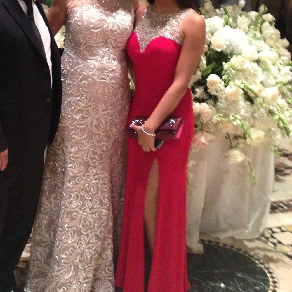 Crystal Back Prom Dress - Gem